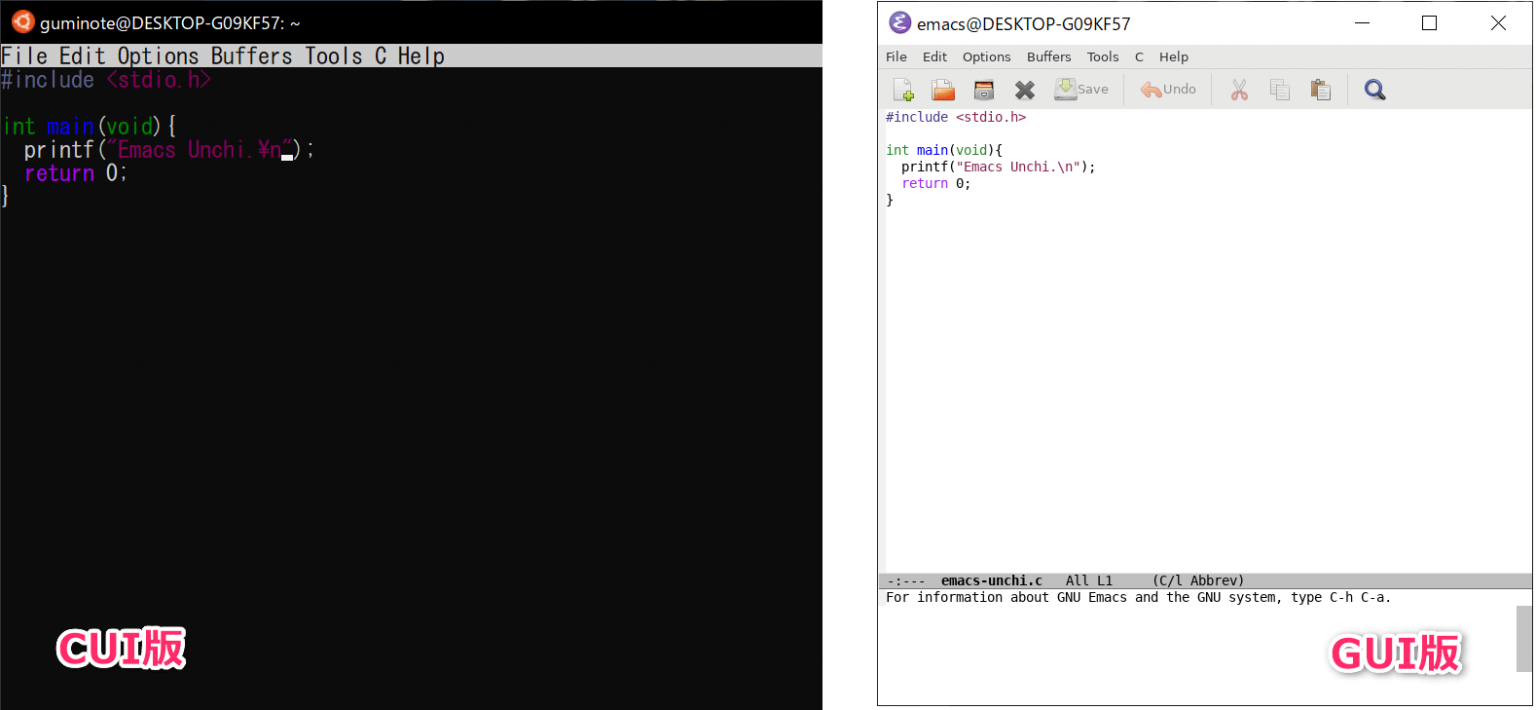 【Emacs万歳！】WSLでEmacsを使う – 茱萸note
